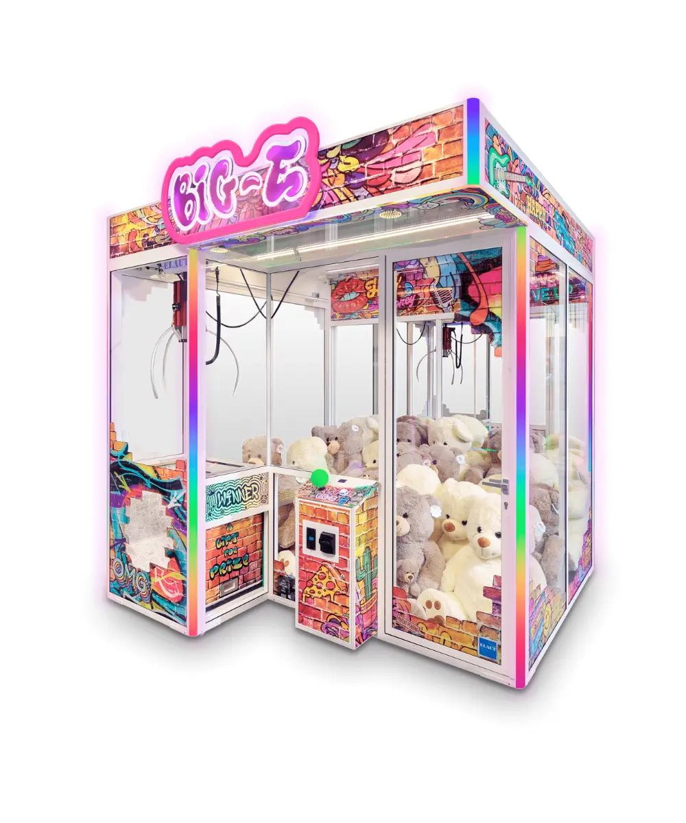 Big-E: Immersive Big Claw Machine for Giant Plush Prizes