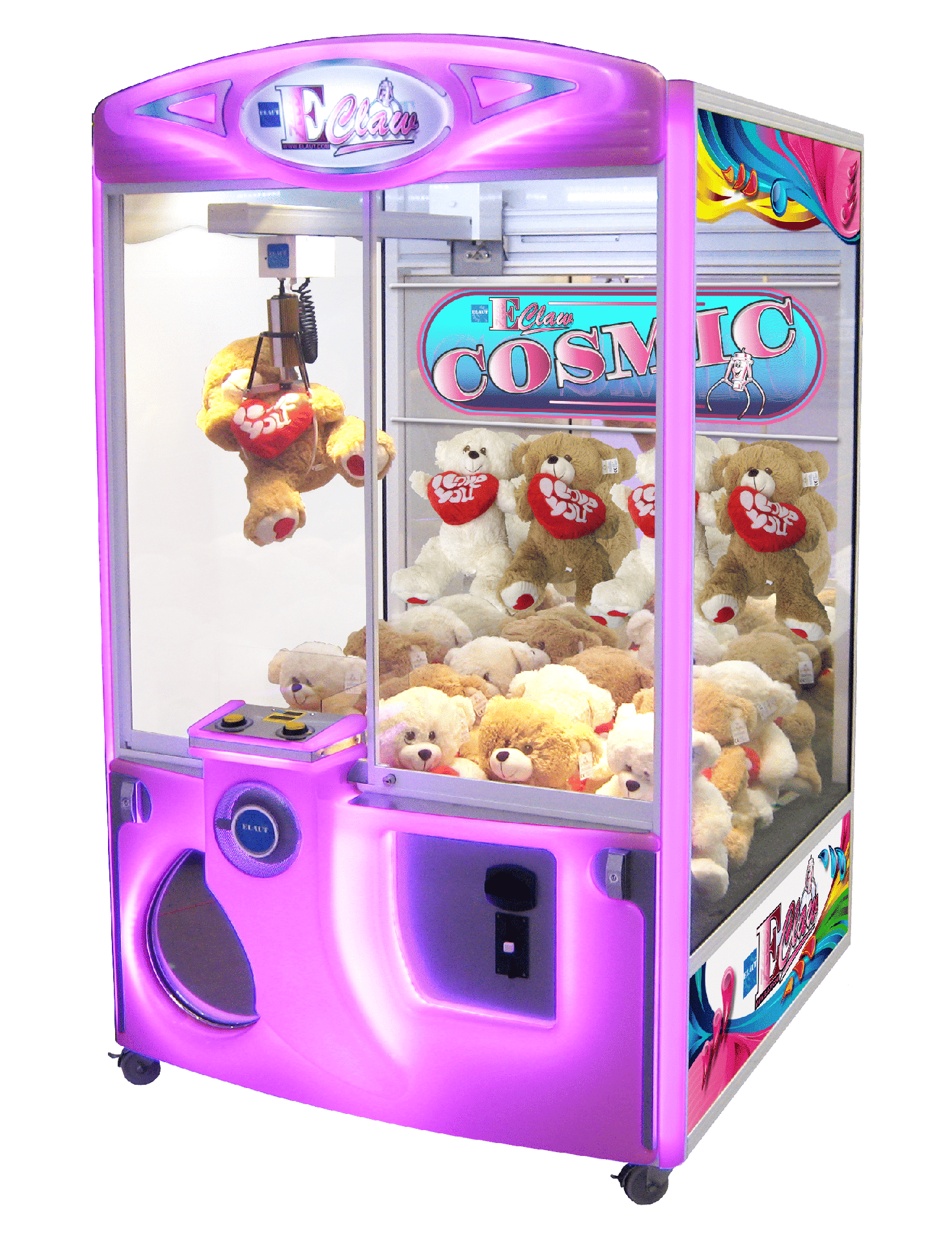 E-Claw Cosmic | Large Prize Claw Machine with LED Glow Front