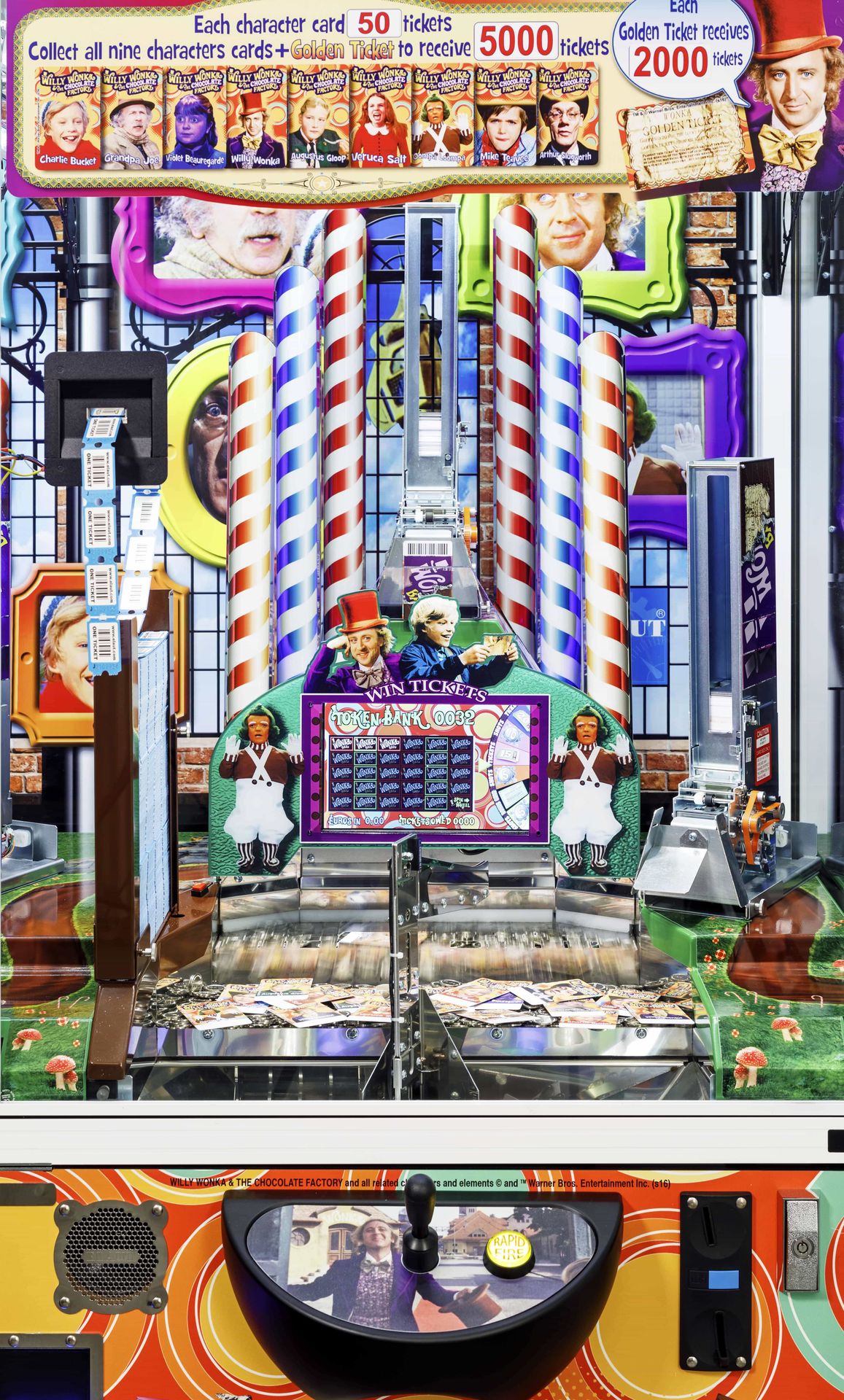 Willy Wonka Coin Pusher | Licensed Arcade Game by ELAUT