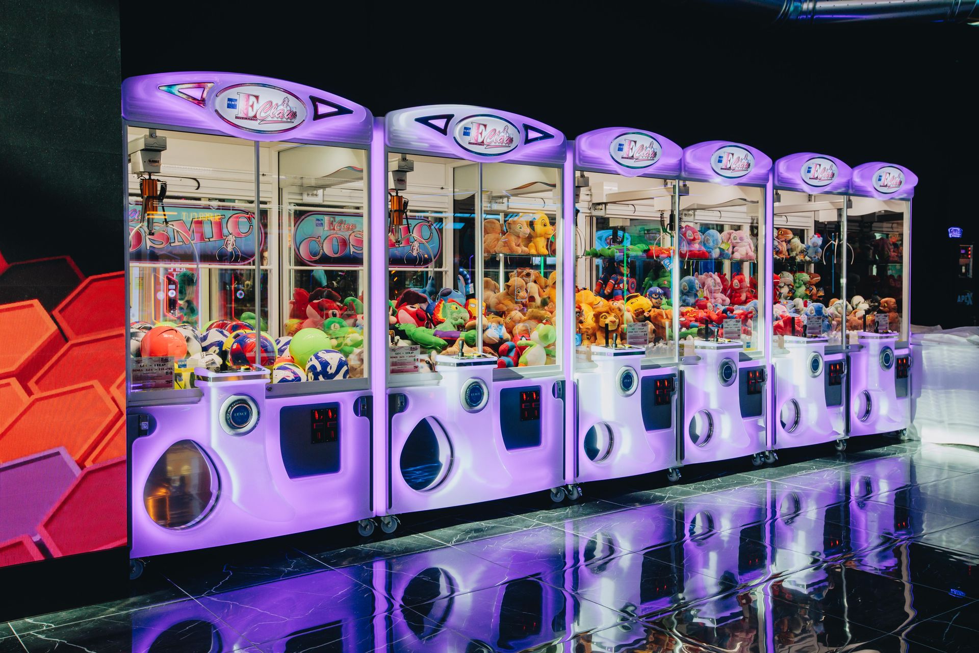 E-Claw Cosmic | Large Prize Claw Machine with LED Glow Front